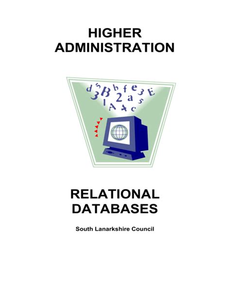 Administration Relational Databases For Higher