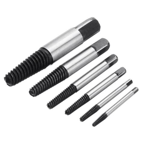 5pc Broken Head Screw Extractor 6pc Coarse Teeth Fine Teeth Water Tap