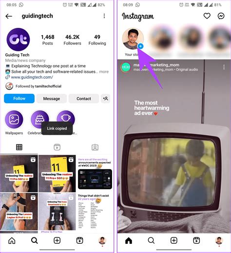 How To Share Your Instagram Profile Link Guiding Tech