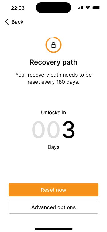 Time Based Recovery Bitcoin Design