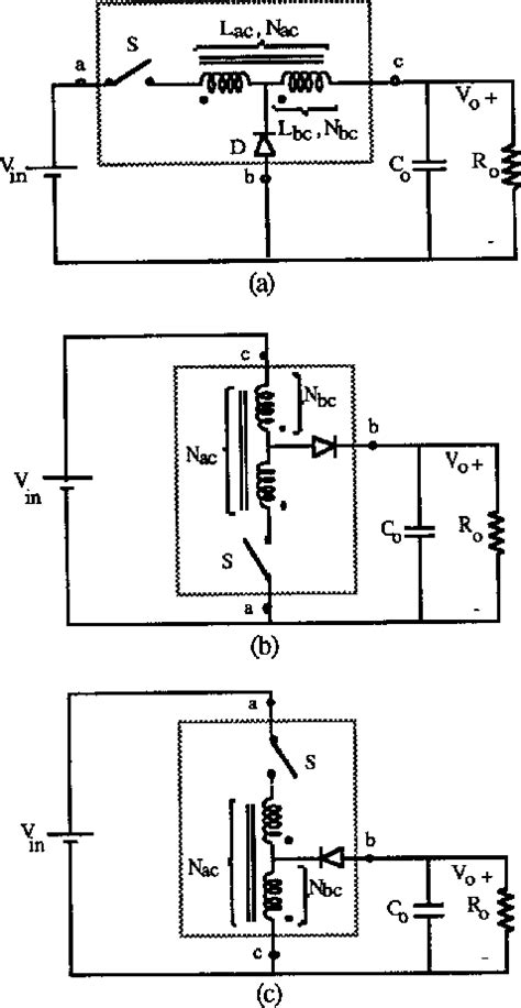 Figure 1 From A SPICE Compatible Model Of Tapped Inductor PWM Converters Semantic Scholar