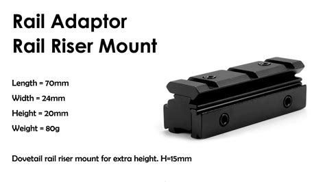 Watch Mizugiwa 11mm Dovetail 20mm Weaver Scope Rail Converter Adapter For Airgun Or Rifle On