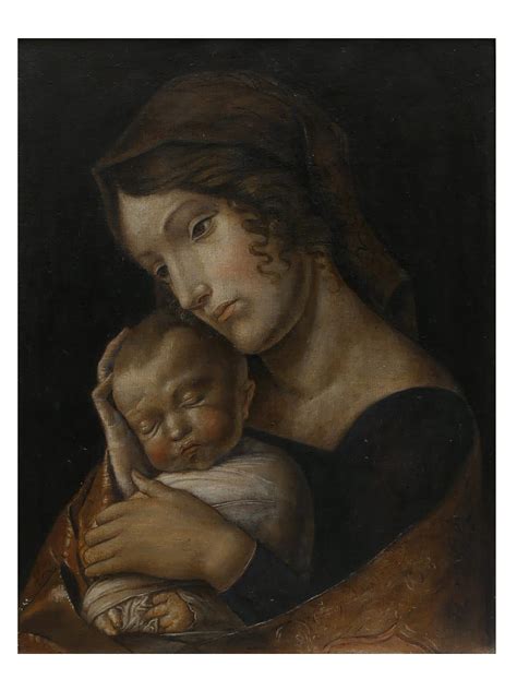 Ölgemälde ‚maria Mit Dem Schlafenden Kind‘ Art G1473 Antiquitäten