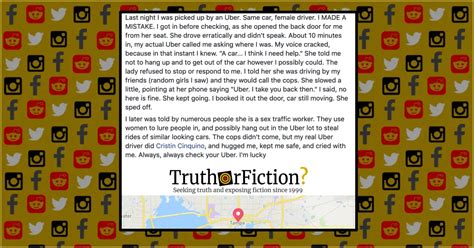 Uber Sex Trafficking Warning Truth Or Fiction Uber Sex Trafficking Warning Truth Or Fiction