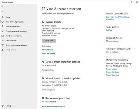 Windows Defender Security System Not Showing Exclusions Windows 10