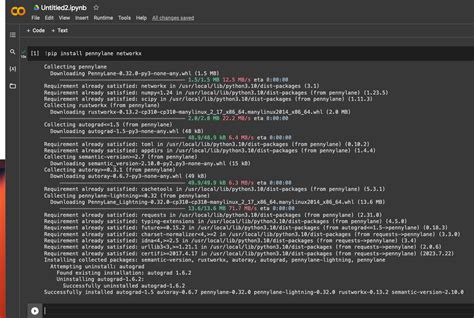 I Installed Pennylane And Networkx Regularly On Google Colab O S Windows And When I Import