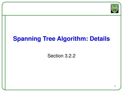 PPT Spanning Tree Algorithm Details PowerPoint Presentation Free Download ID 3103851