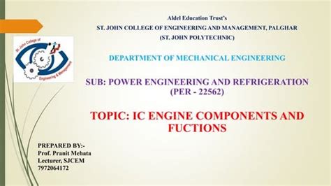 Introduction To Ic Engine Ppt