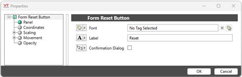Form Reset Button Widget
