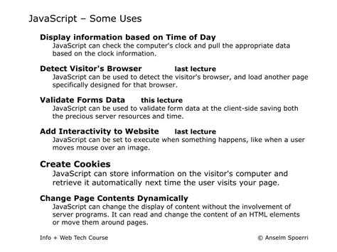 Ppt Info Web Tech Course Powerpoint Presentation Free Download Id4116218