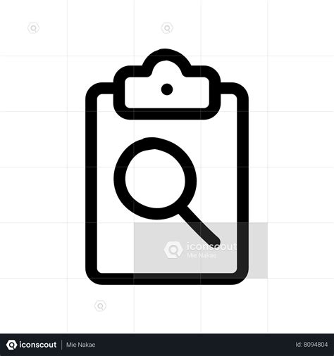 Clipboard Search Magnifying Glass Animation By Mie Nakae Lottiefiles