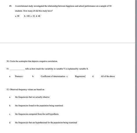Solved A Correlational Study Investigated The Chegg Com