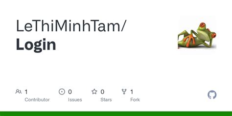 Github Lethiminhtam Login