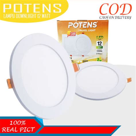 Potens Lampu Downlight Led Panel Outbow Bulat W Putih W Watt Watt Lampu Panel Ob Bulat