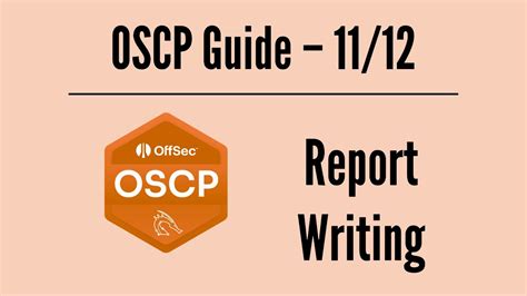 OSCP Guide Report Writing YouTube