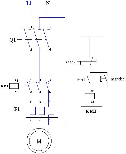D Marrage Direct D Un Moteur Monophas Par Disjoncteur Avec