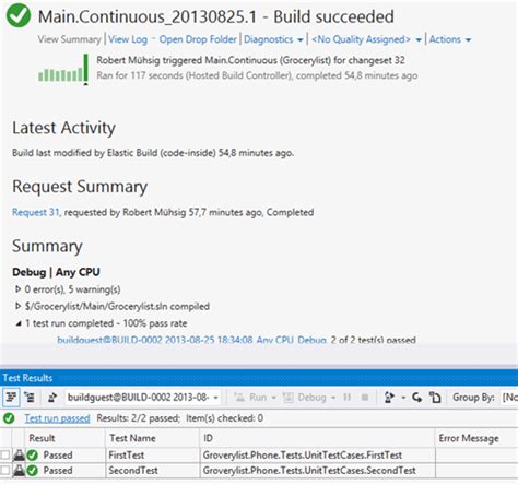 Code Inside Blog Tfs Api Query Testruns Test Ergebnisse Und Unit