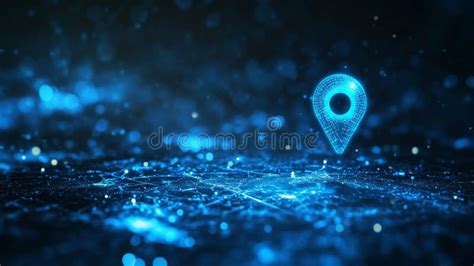 A Digital Map Featuring Illuminated Location Markers Showcasing Advanced Technology And Network