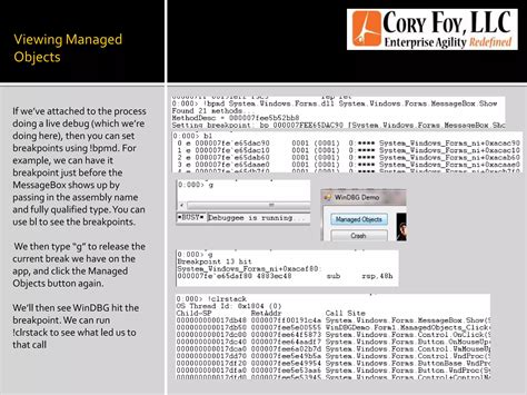 Debugging Net Applications With Windbg Pptx Operating Systems Computer Software And