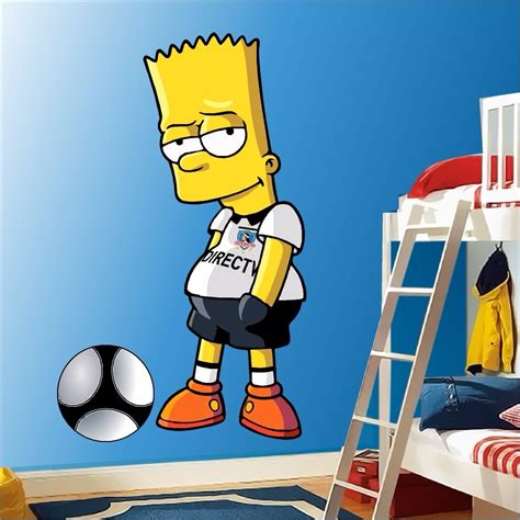 Colo Colo Bart Simpson Sticker Adhesivo Gigante Diseños 15 000 En Mercado Libre
