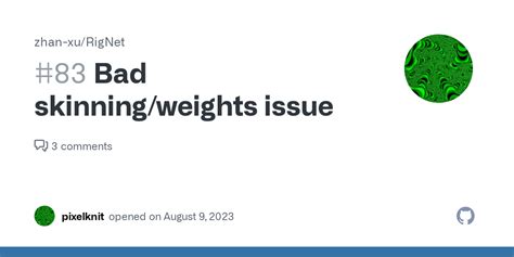 Bad Skinning Weights Issue Issue Zhan Xu Rignet Github