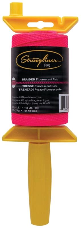 Stringliner 25462 Line Reel 500 Ft L Line Fluorescent Pink Line 12