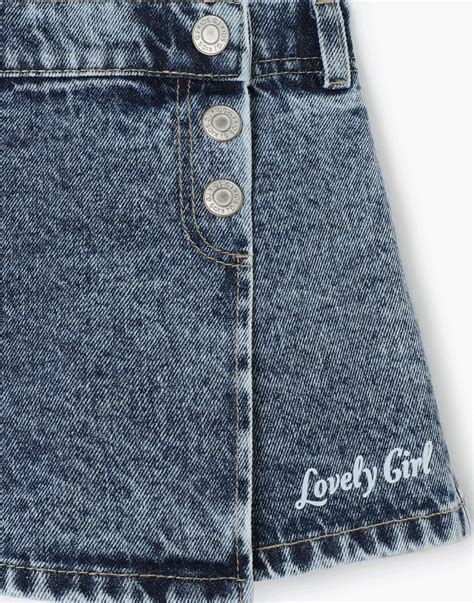 Джинсовая юбка-шорты для девочки GSK018335-1 купить по цене от 699 ...