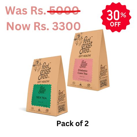 Diabetic Tea And Sex Tea Pack Of 2 Flat 30 Off Best Price At Feel