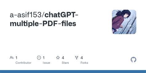Github A Asif153chatgpt Multiple Pdf Files