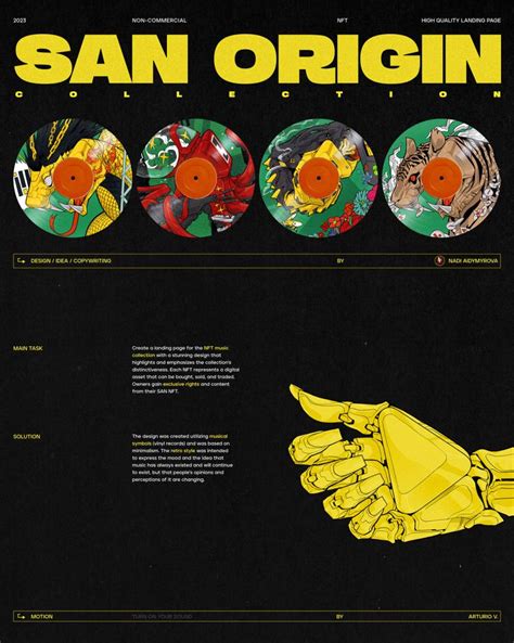 Nadia Aidymyrova On Linkedin San Origin Nft Landing Page