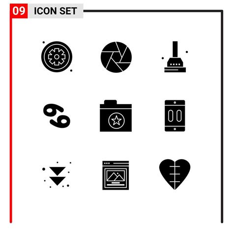 9 Creative Icons Modern Signs And Symbols Of Folder Greece Photo Zodiac Astrology Editable