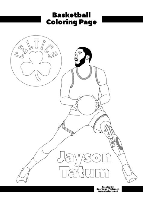 18 Jayson Tatum Coloring Pages Free Printable Coloring Pages