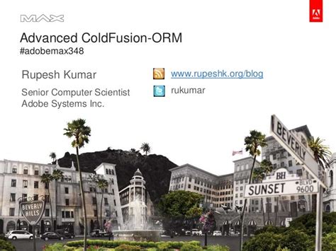 Coldfusion Orm Advanced Adobe Max 2009