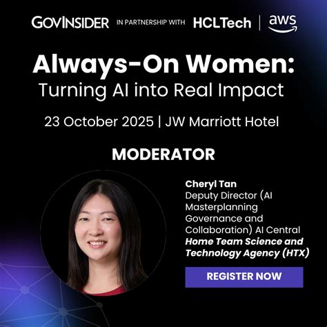 Govinsider Were Excited To Welcome Cheryl Tan Deputy Director Ai