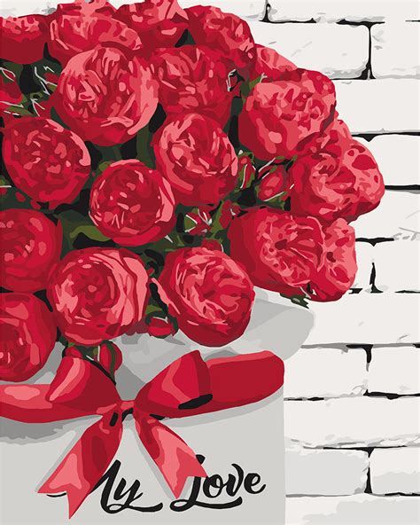 Картина за номерами Ідейка Сюрприз для коханої 40 50 см арт Kh3070 низькі ціни кредит оплата