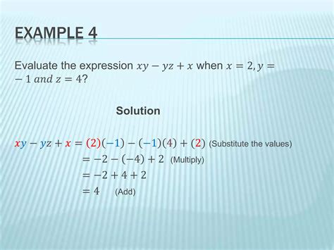 Expressions And Variables Ppt