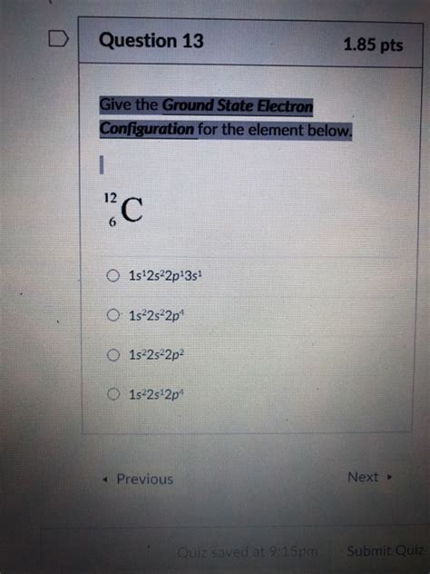 solved dquestion 11 1 85 pts given unknown element x with