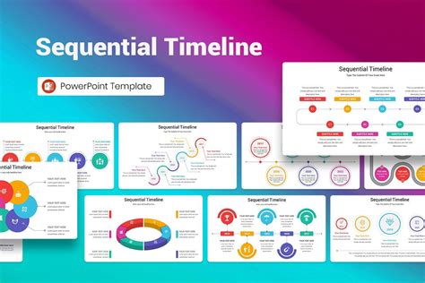 Sequential Timeline Powerpoint Template Presentation Template 131394