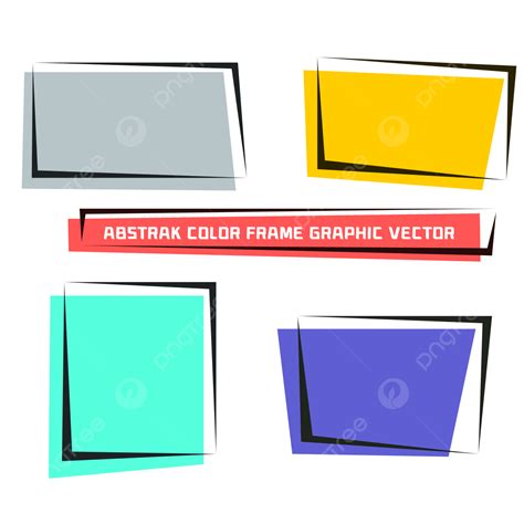 Abstrak Vector Hd Png Images Abstrak Colorful Frame Graphic Vector Art Colorful Abstrak