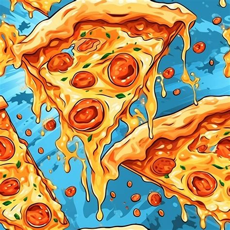 Abstract Exploding Pizza Hawaiian Shirt