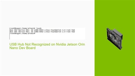 usb hub not recognized on nvidia jetson orin nano dev board help docs