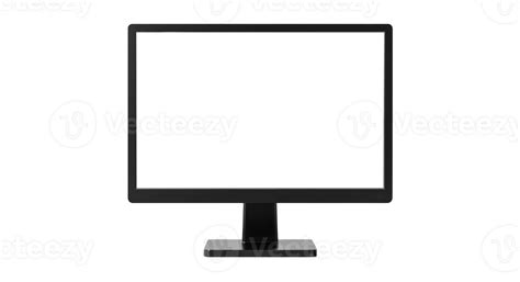 AI Generated Sleek Modern Computer Monitor Isolated PNG