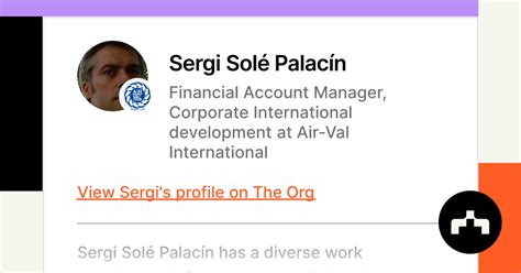Sergi Solé Palacín Financial Account Manager Corporate International Development At Air Val