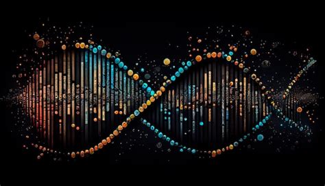 Premium Photo Dna Sequence Visualization Generative Ai