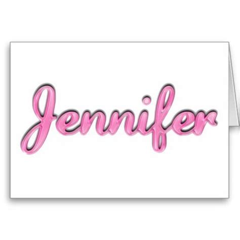 The Name Jennifer In Bubble Letters