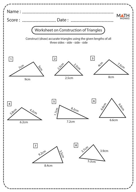 Constructing Triangles Constructing Asa Triangles Corbettmaths