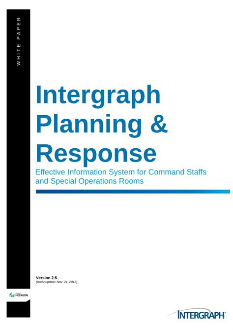 Pdf Intergraph Planning And Response · 5 3 Mind Map Analysis Intergraph Planning And Response