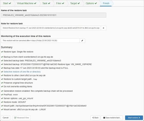 5 1 0vmware Single File Restore Sepsesam