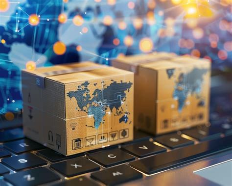 Premium Photo Ecommerce Integration With Global Logistics Seamless Shopping To Shipping