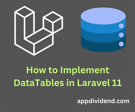 How To Implement DataTables In Laravel 11